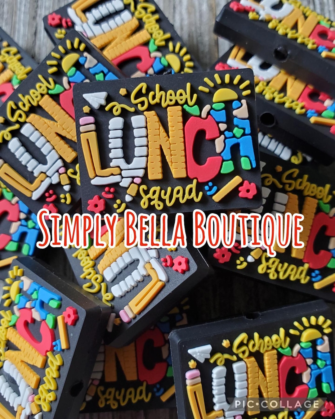 School Lunch Squad Focal Bead - Etsy