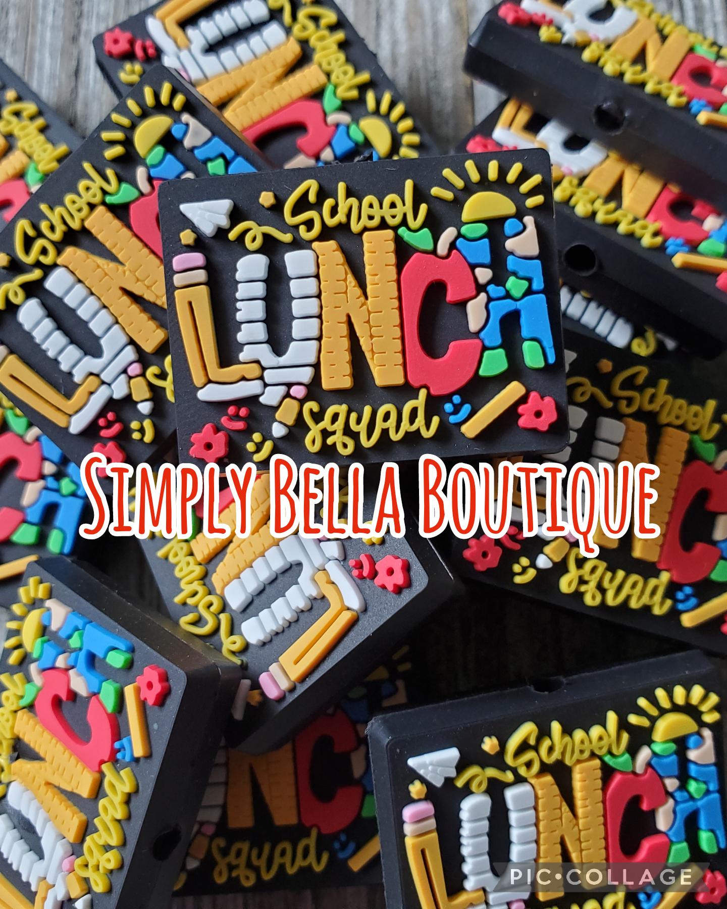 School Lunch Squad Focal Bead - Etsy