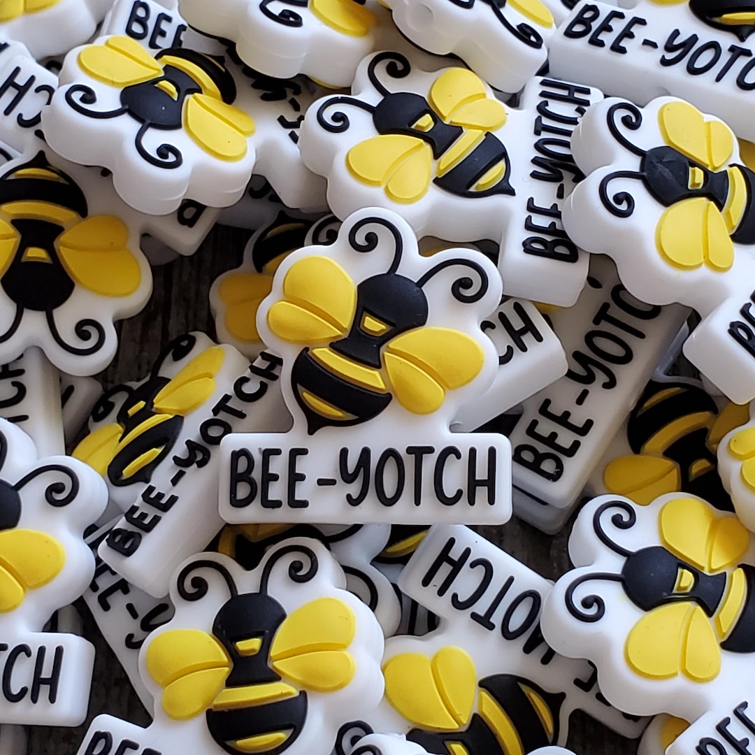 Bee-yotch Focal Beads - Etsy