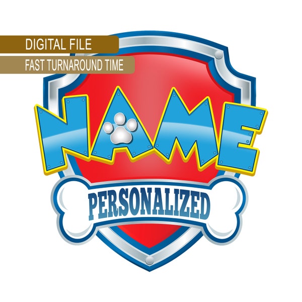 Paw Patrol Custom Logo - Etsy