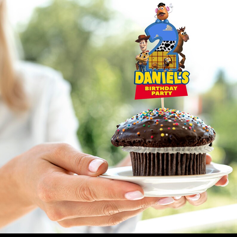 Personalized Toy Story Cake Topper Printable PNG File Custom Woody Cake ...