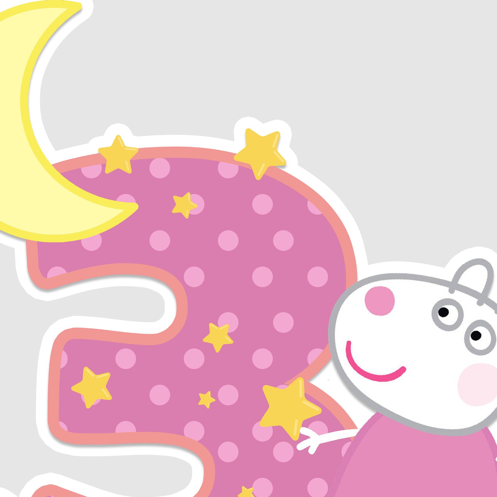 Personalized Suzy Sheep Cake Topper, Digital Download, Personalized ...