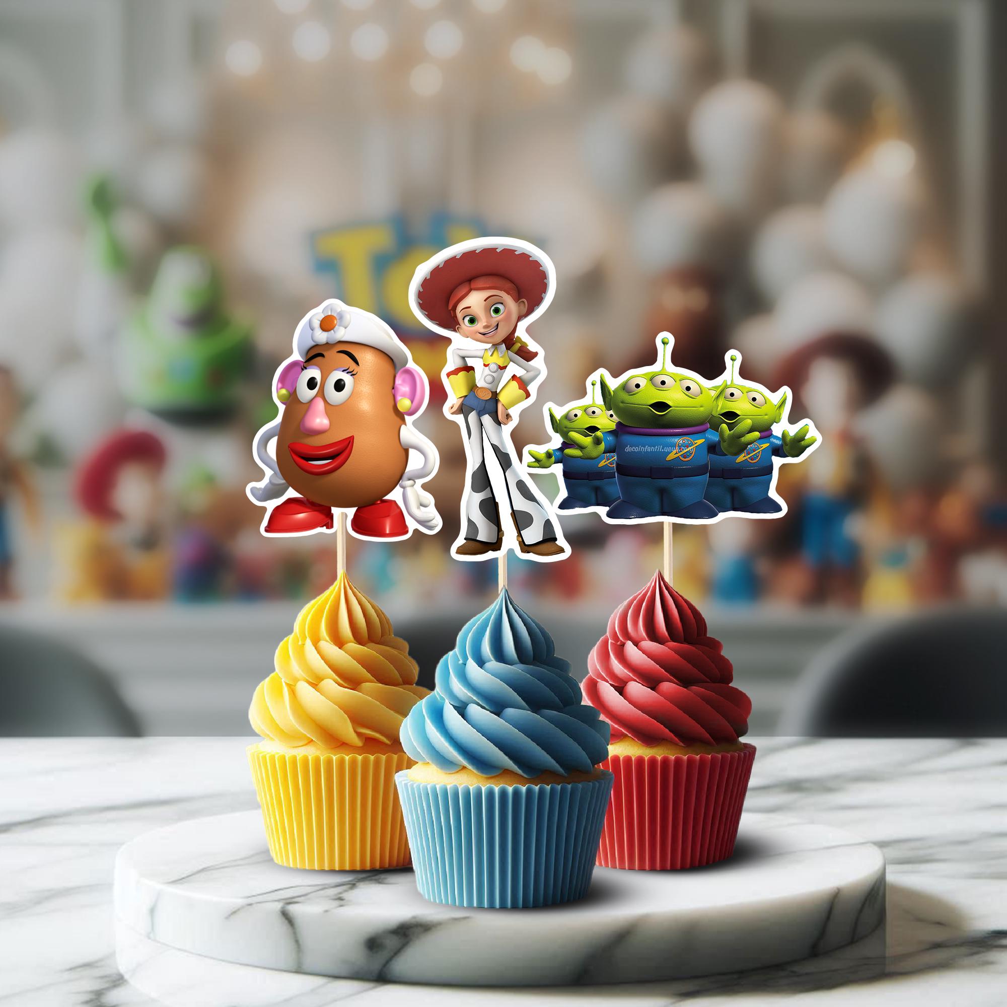 Toy Story Cupcake Toppers Printable, Printable Toy Story Toppers - Etsy