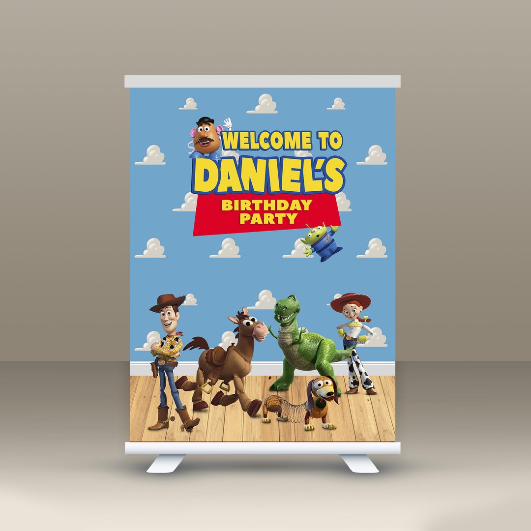 Personalized Toy Story Birthday Party Sign Toy Story Logo With Name ...