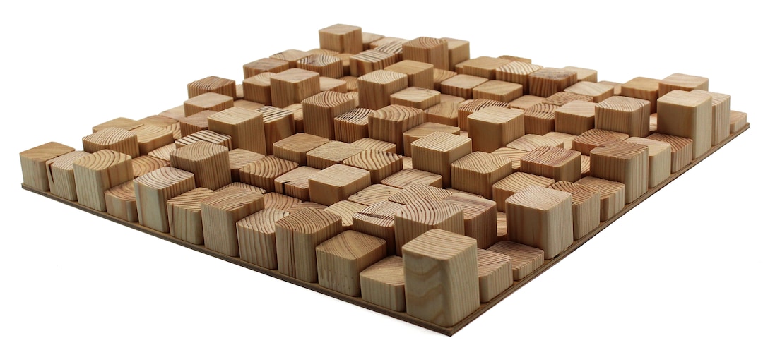 Difusor Acústico Sonoro de Madera Skyline / 50x50 cm / - Etsy España