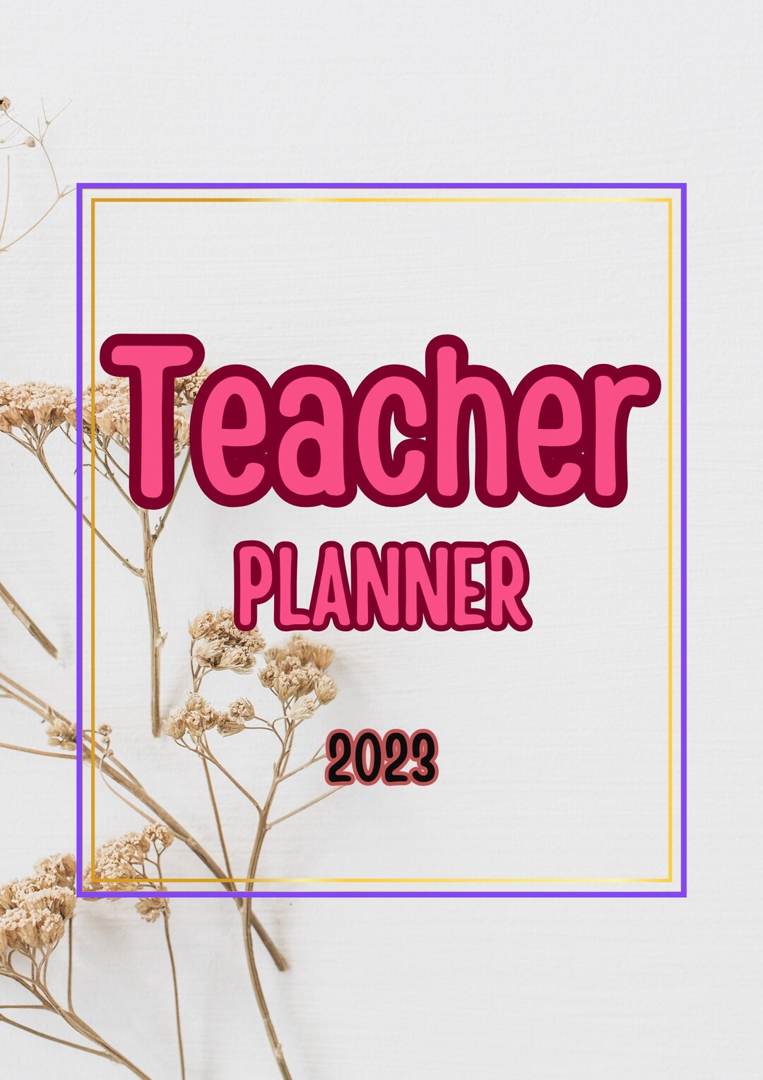 Stylish Aesthetic Teacher's Planner Bundle Perfect Teacher's Planner to ...