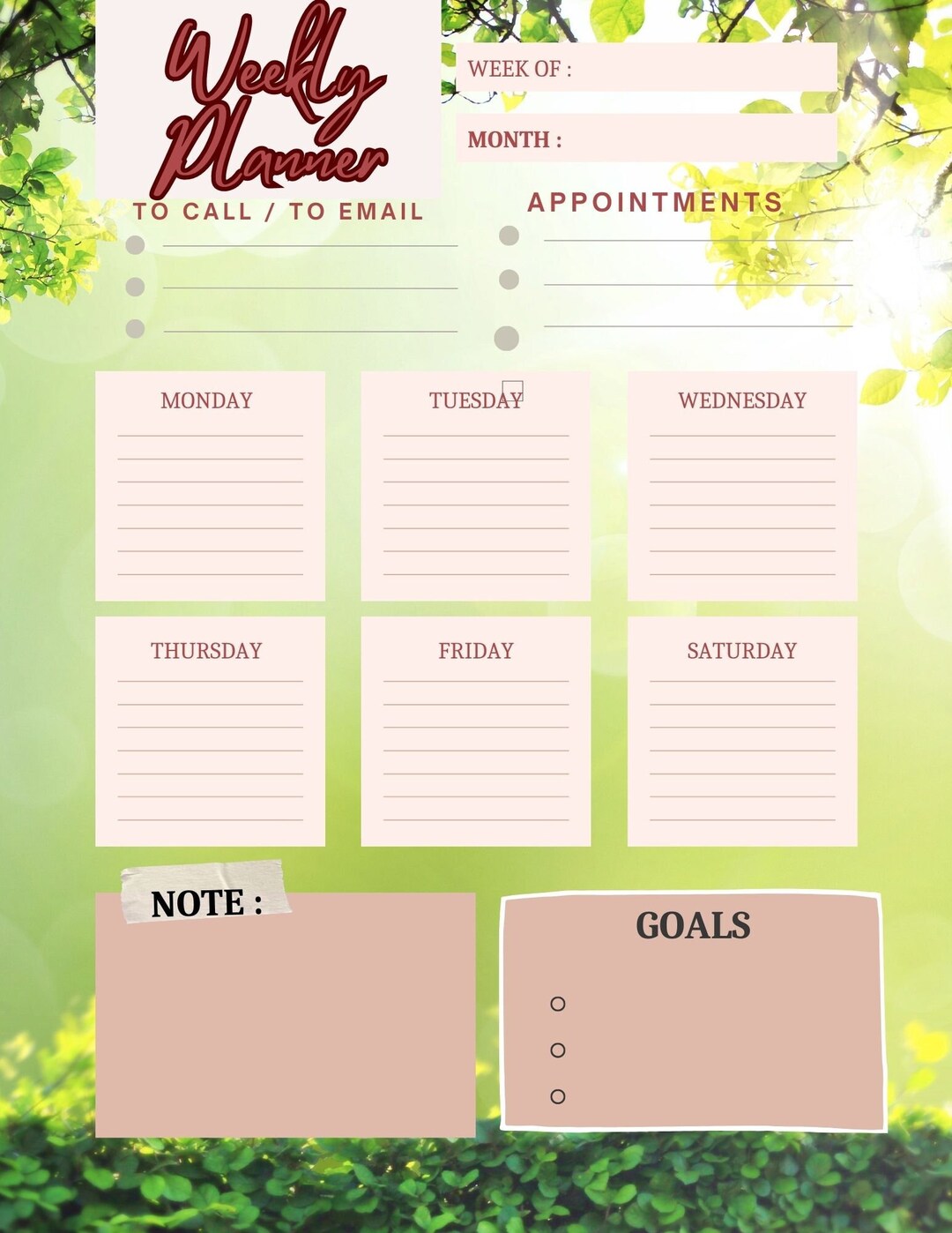 Printable Digital Planner Bundle:unleash Your Potential With Efficiant ...