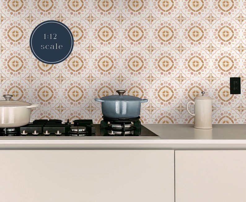 1:12 Scale Printable Dollhouse Tile for Wall and Floor, DIY Dollhouse ...