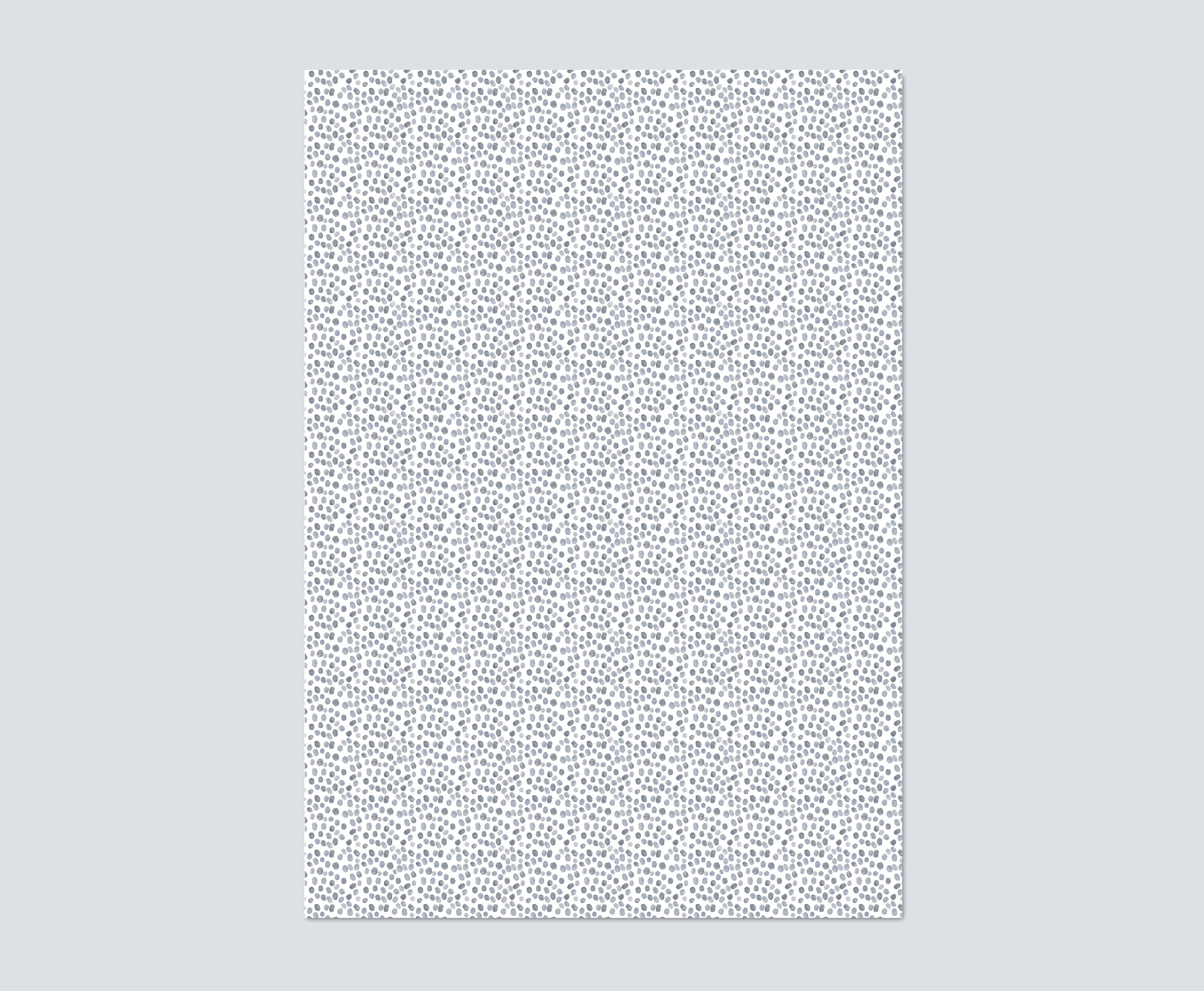 1:12 Scale Printable Dollhouse Wallpaper With Blue Dots, DIY Dollhouse ...