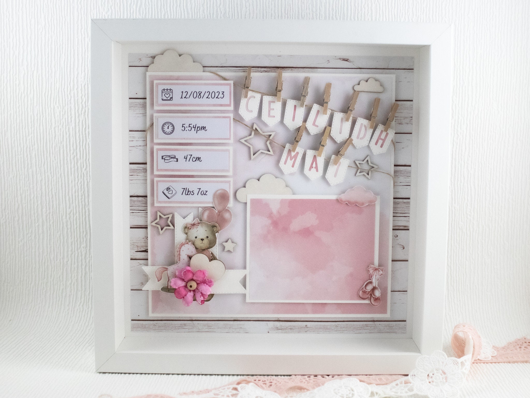 Made to Order, Personalized Baby Frame, New Baby Gift Ideas, Handmade ...