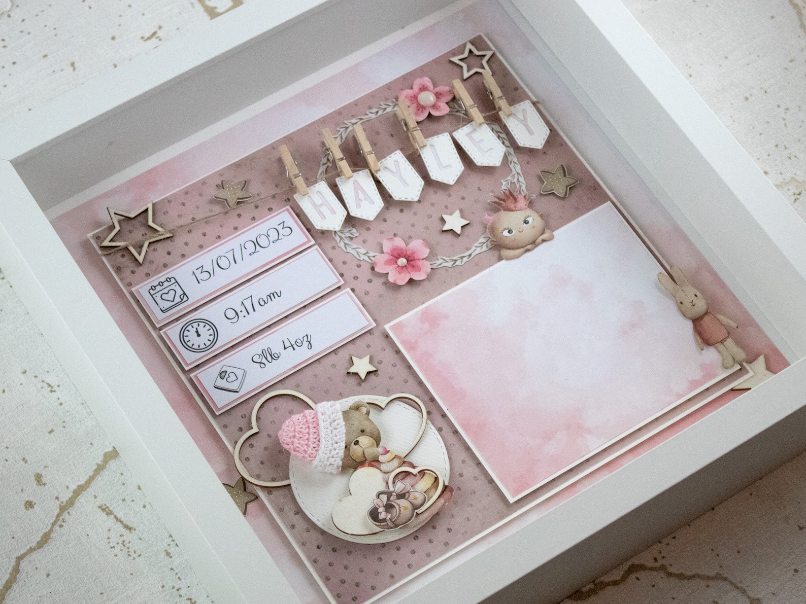 Made to Order, Personalized Baby Frame, New Baby Gift Ideas, Handmade ...