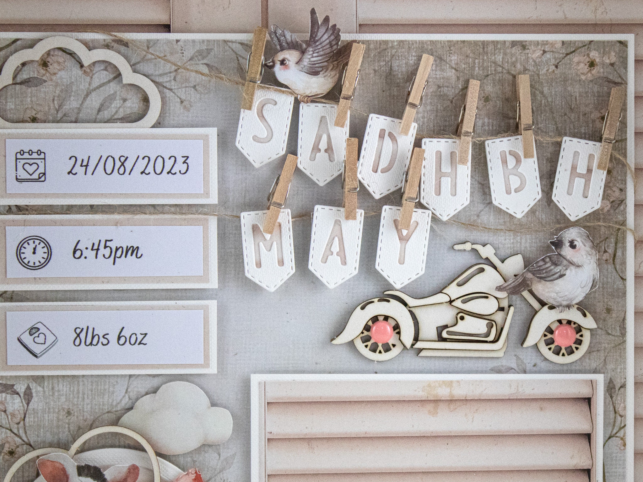 Made to Order, Personalized Baby Frame, New Baby Gift Ideas, Handmade ...