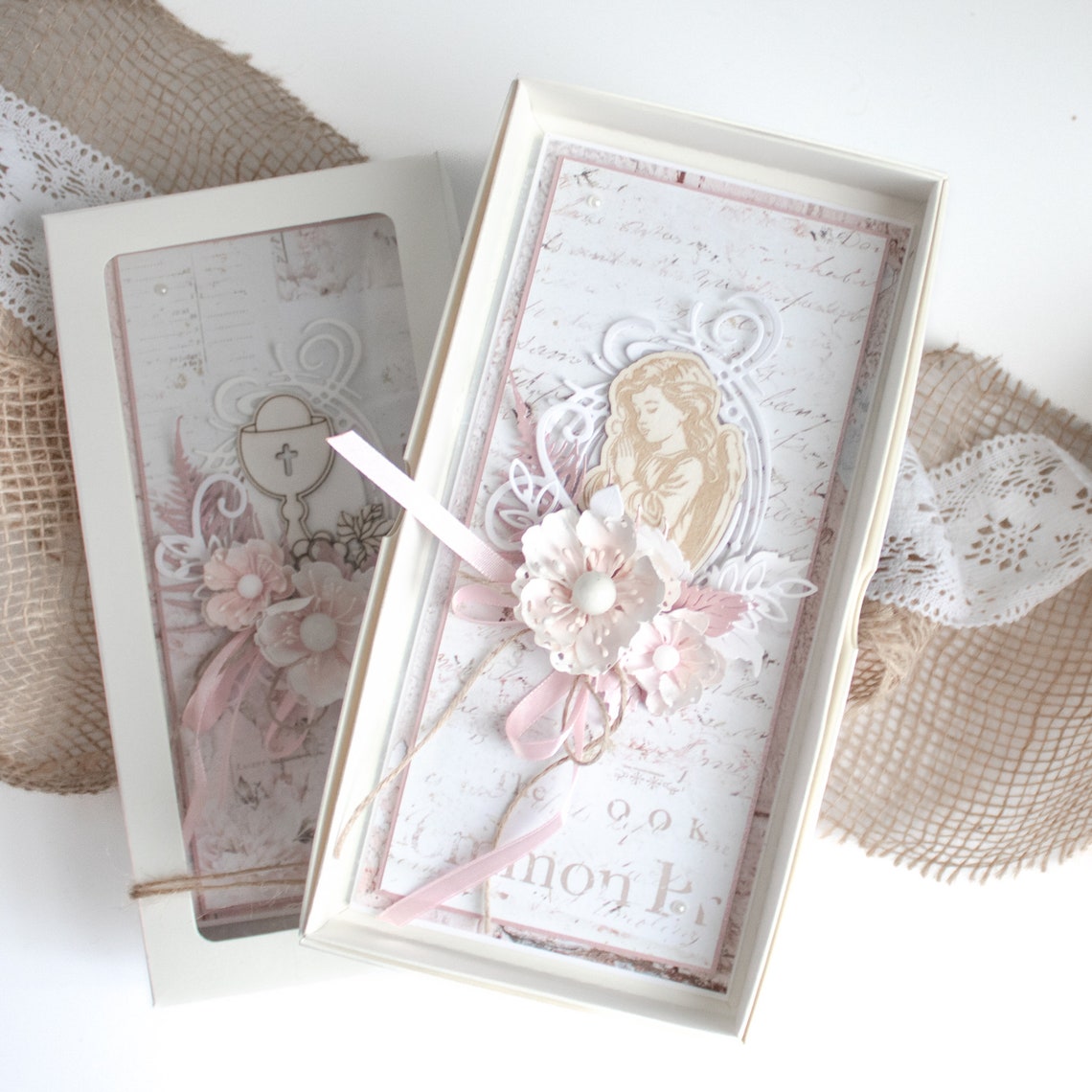 First Communion Congratulation Card, Holy Communion Girl's ...