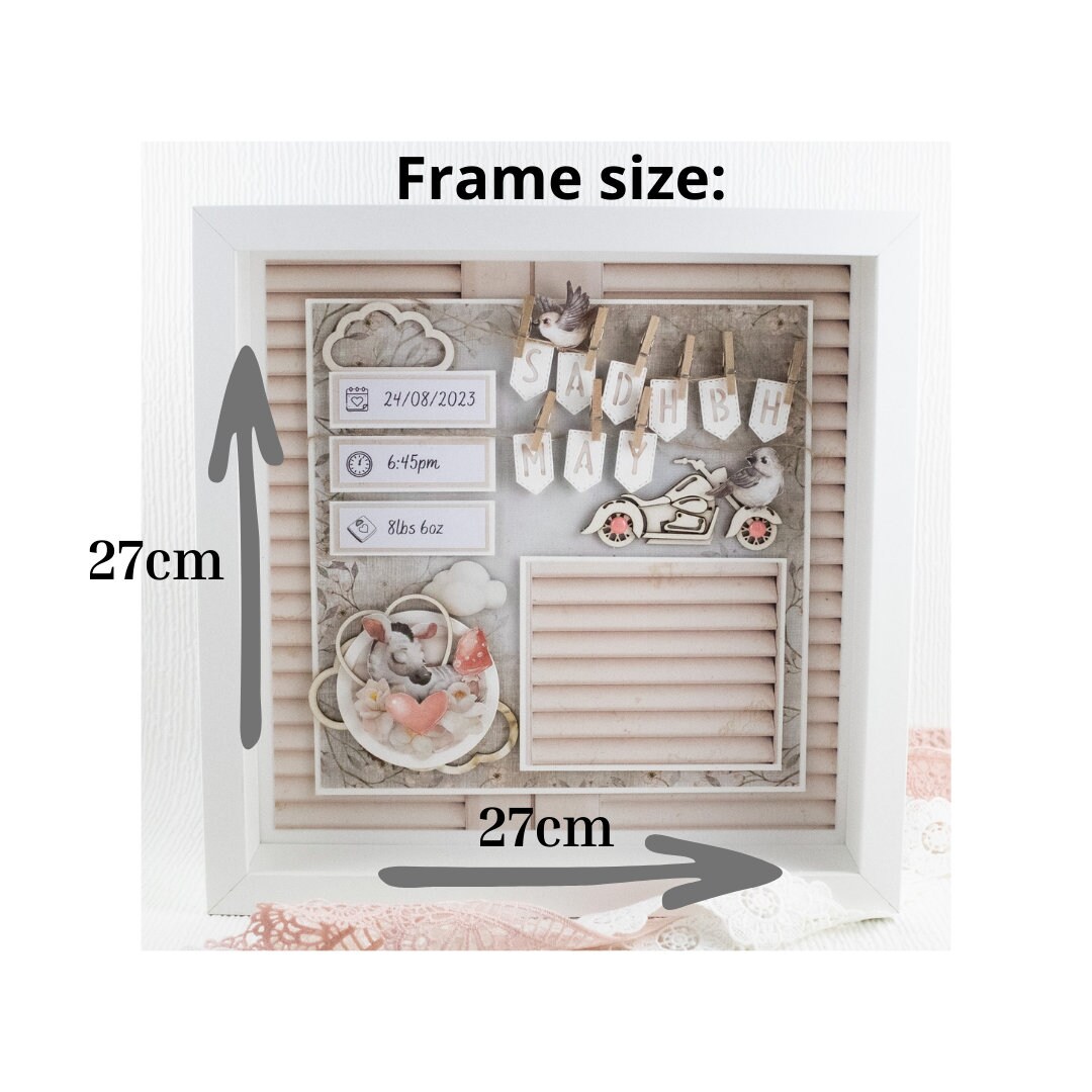 Made to Order, Personalized Baby Frame, New Baby Gift Ideas, Handmade ...