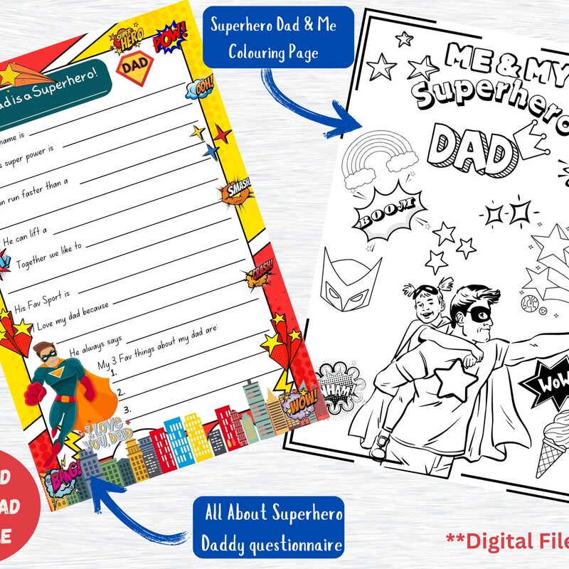 Superhero Print - Etsy