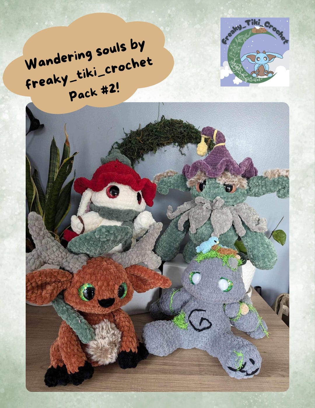 Wandering Souls, Pack2, Amigurumi Pattern, Crochet Pattern - Etsy
