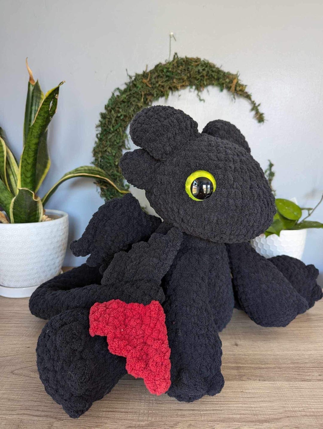Jumbo Midnight Plushie, Crochet Plushie, Handmade Plushie, Crochet ...