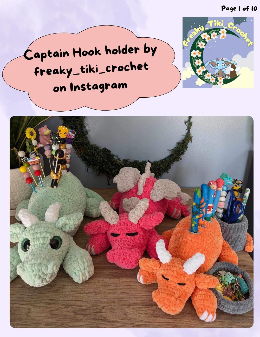 Captain Hook Holder, Crochet Pattern, Official Pattern, Amigurumi - Etsy