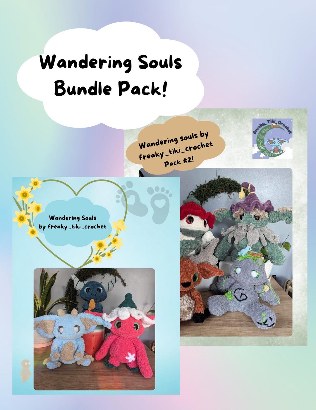 Wandering Souls Bundle and Save Pack, Crochet Patterns, Amigurumi ...