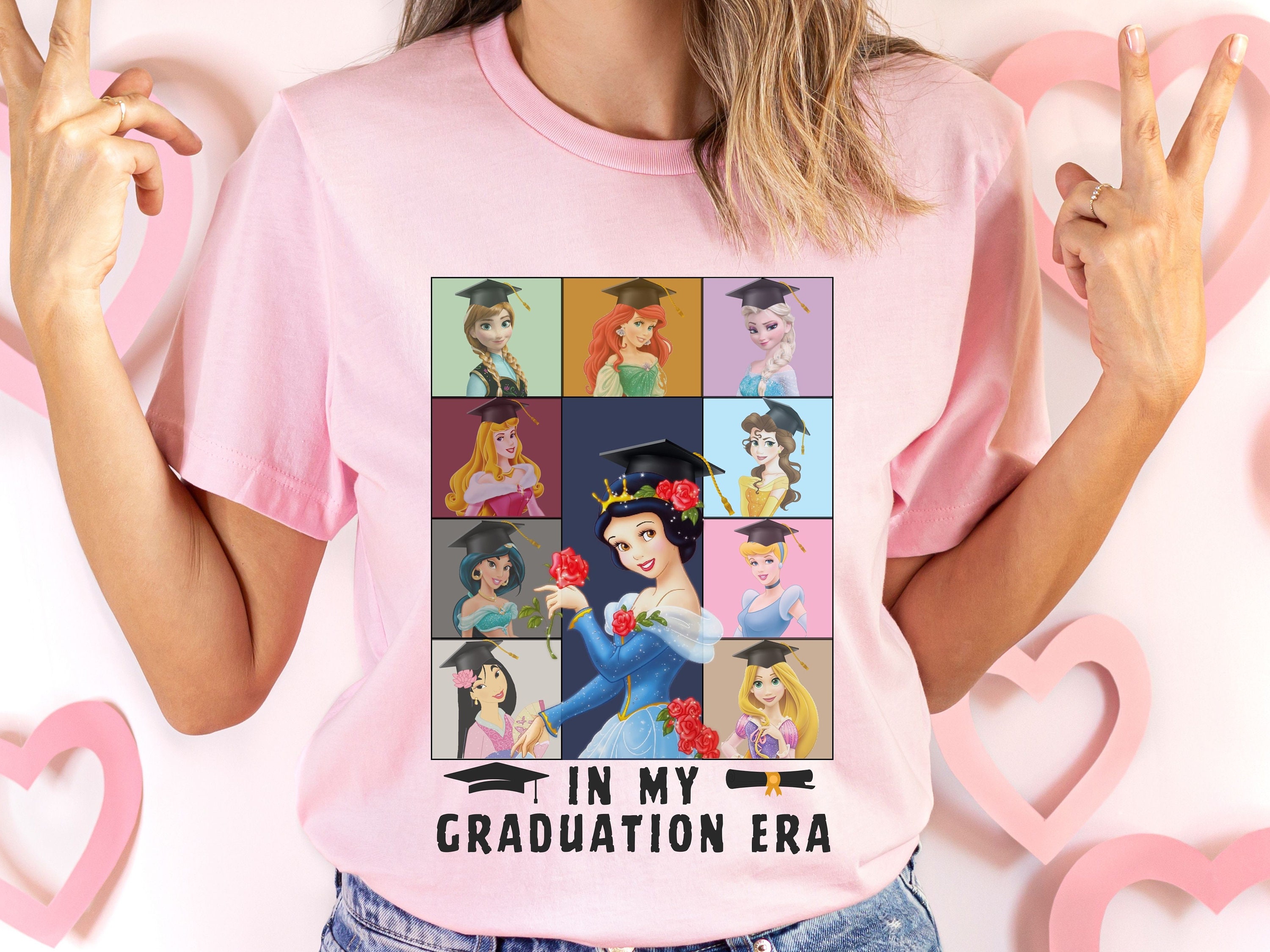 In My Graduation Era Disney Princess Shirt, Disney Girl Trip Graduate ...