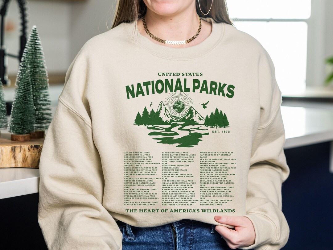 National Parks Shirt, US National Park Camping Gift for Family Trip ...