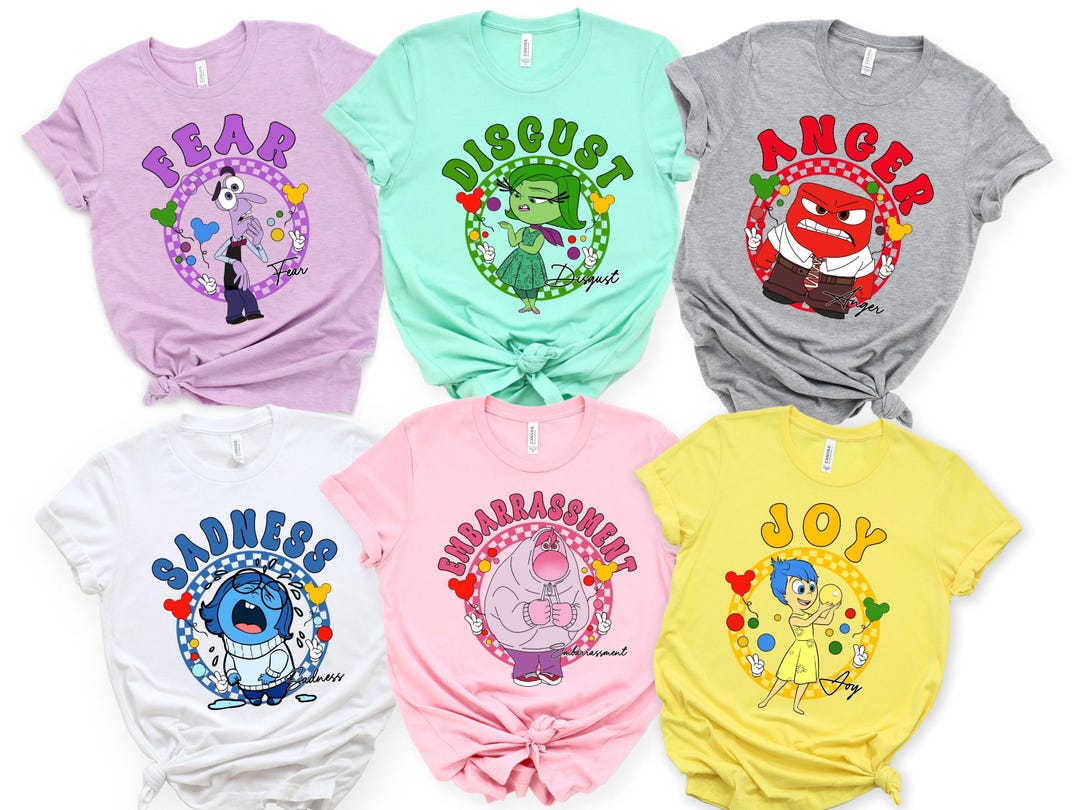 Inside Out Characters Shirt, Inside Out 2 Shirt, Inside Out Group ...
