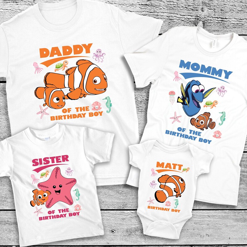 Nemo Birthday Shirt - Etsy