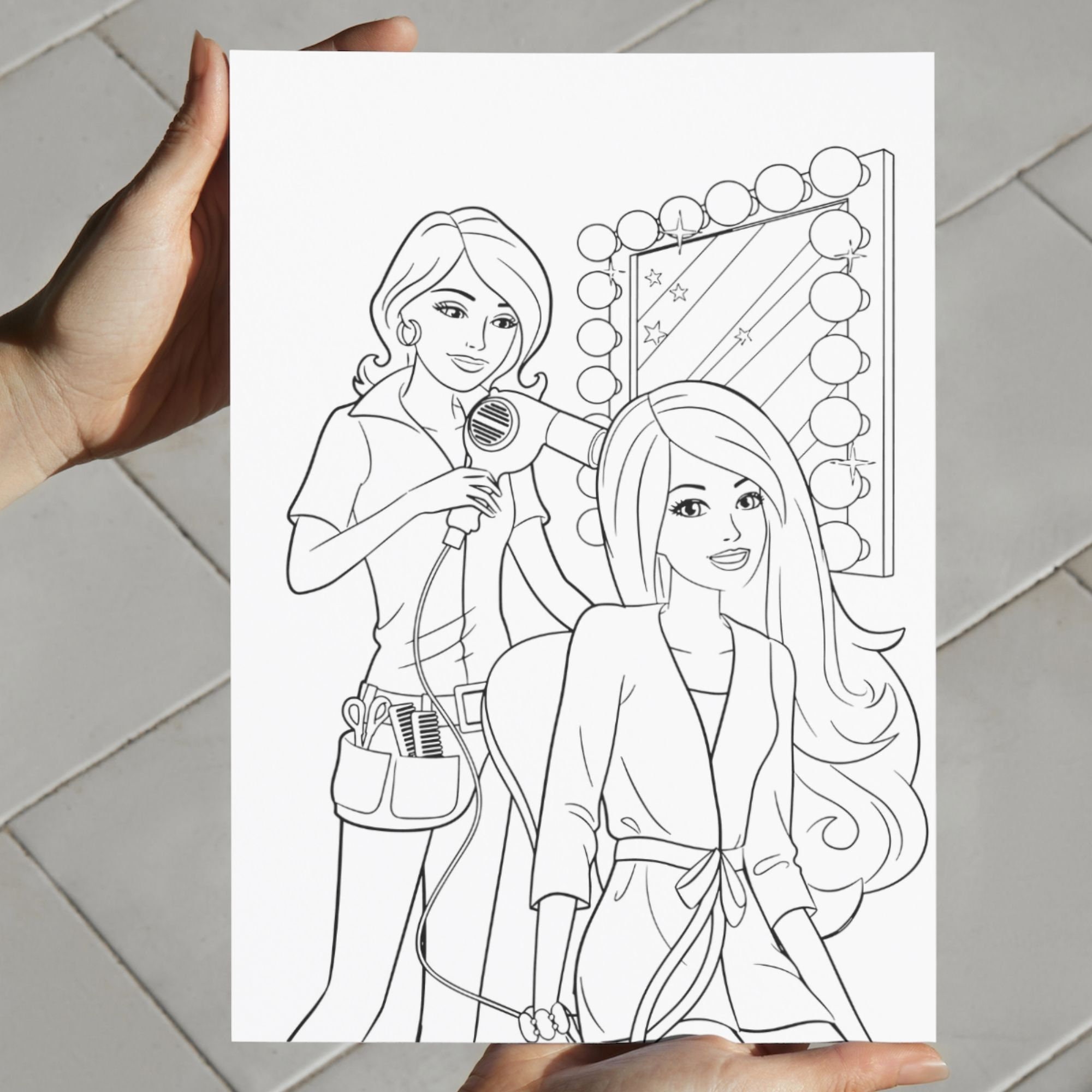 Printable 10 Sets Barbi Colouring Pages, Coloring Pages Book, Coloring ...