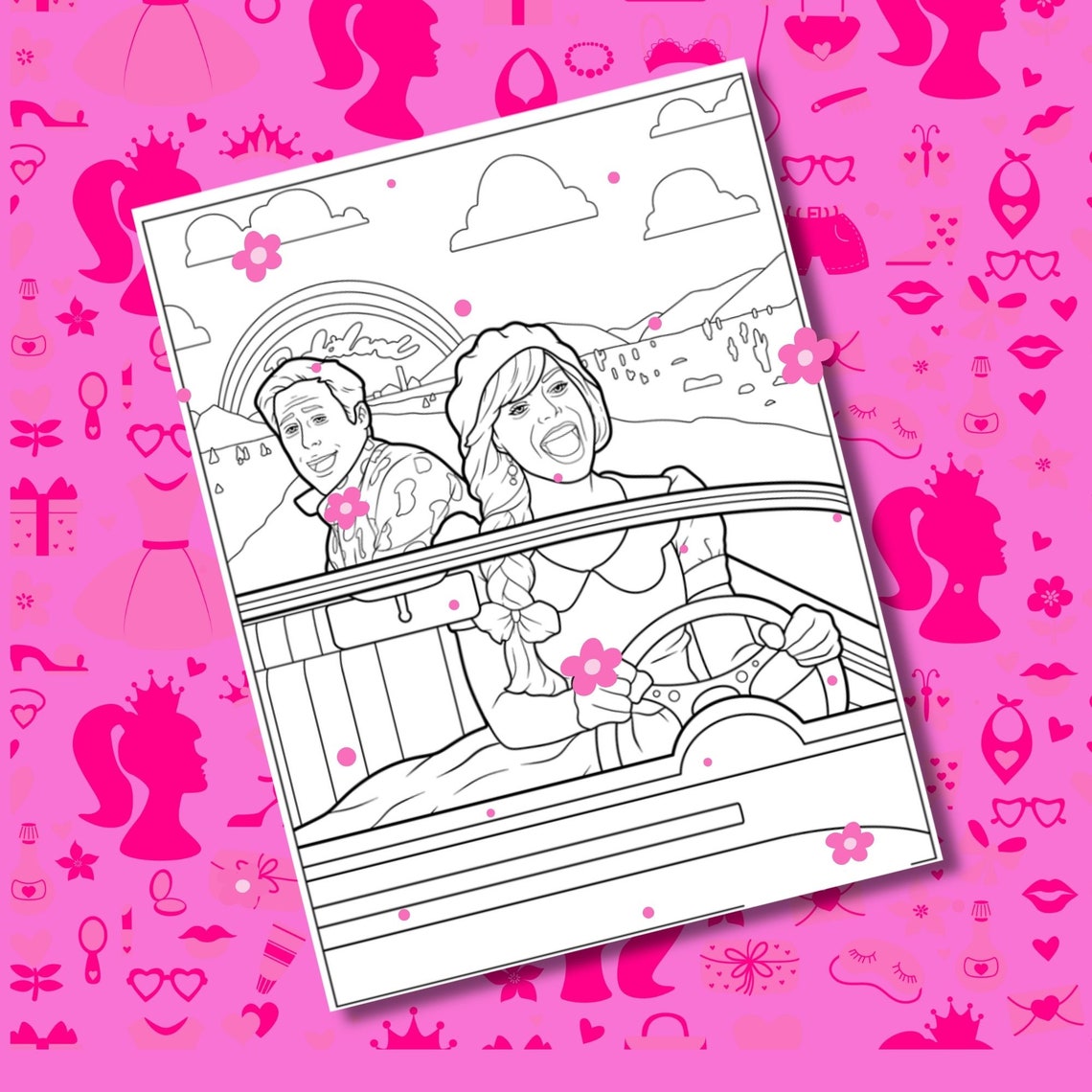 Printable Colouring Sheets, Pink Coloring Page, Printable Barbi ...