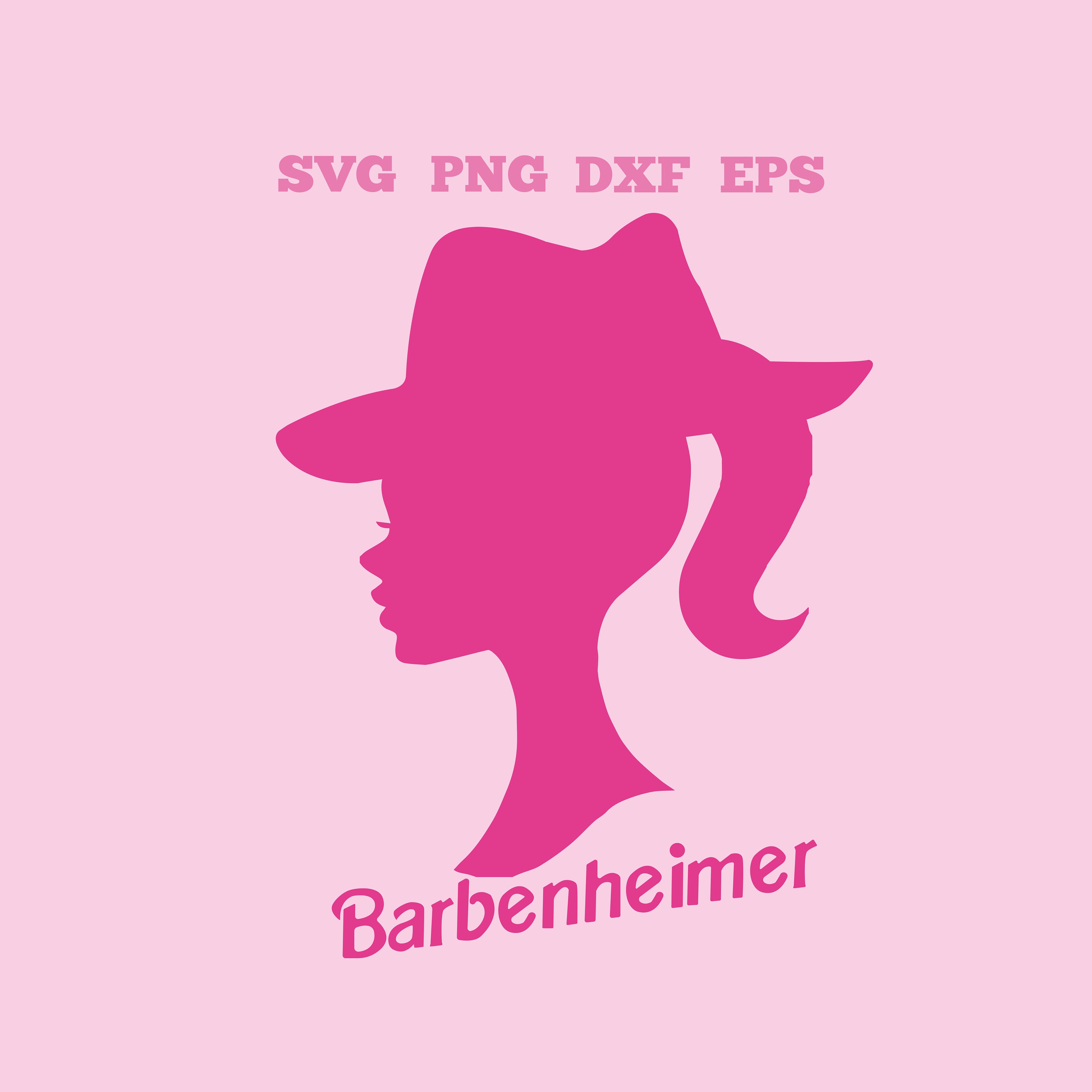 Barbenheimer SVG,PNG,EPS, Barbi Movie Prints, Oppenheimer Print Art ...