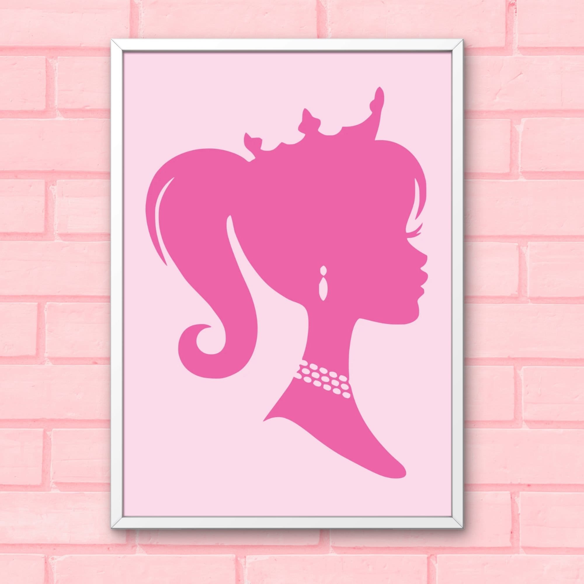 Set of Barbie Wall Art Set, Pink Wall Art, Barbie Printable Art, Pink ...