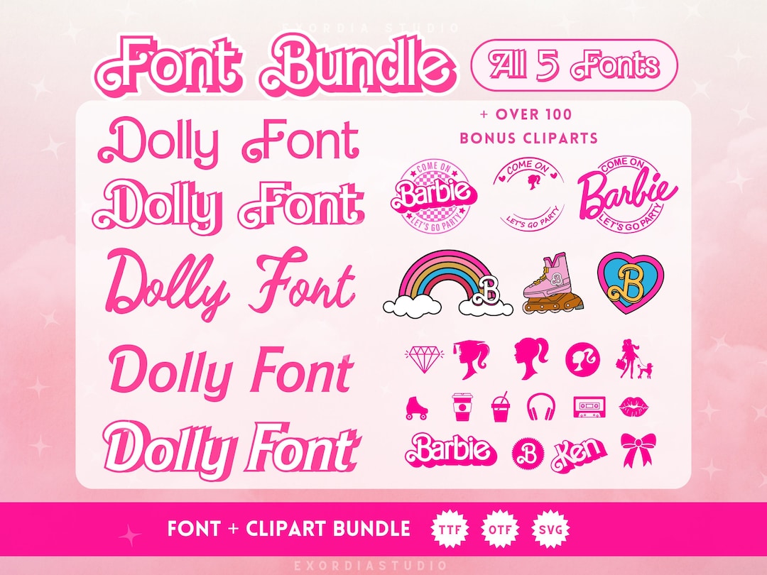 Retro Dolly Font SVG y OTF TTF Compatible con Canva y - Etsy México