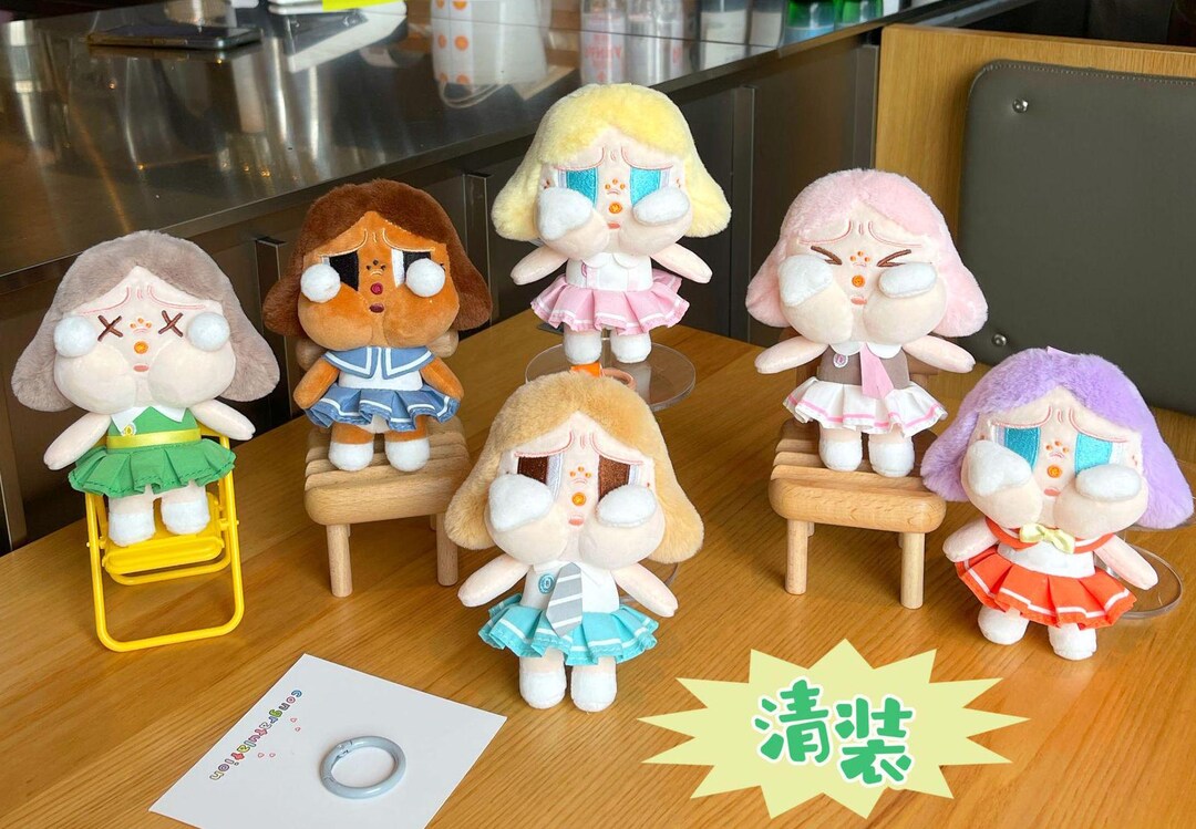 Popmart Cry Baby Girl Plush Keychain Crybaby Doll Toy Cute Crying Girl ...