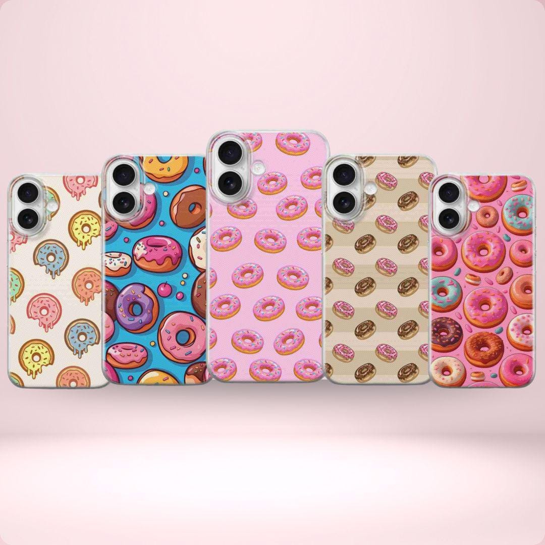Donut Queen Case for iPhone 17 Pro Max, 16e, 15, 14, 12 Samsung S25 ...