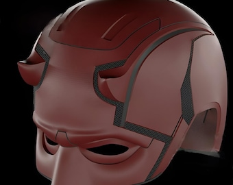Daredevil Mask Cosplay 3D Print STL - Etsy