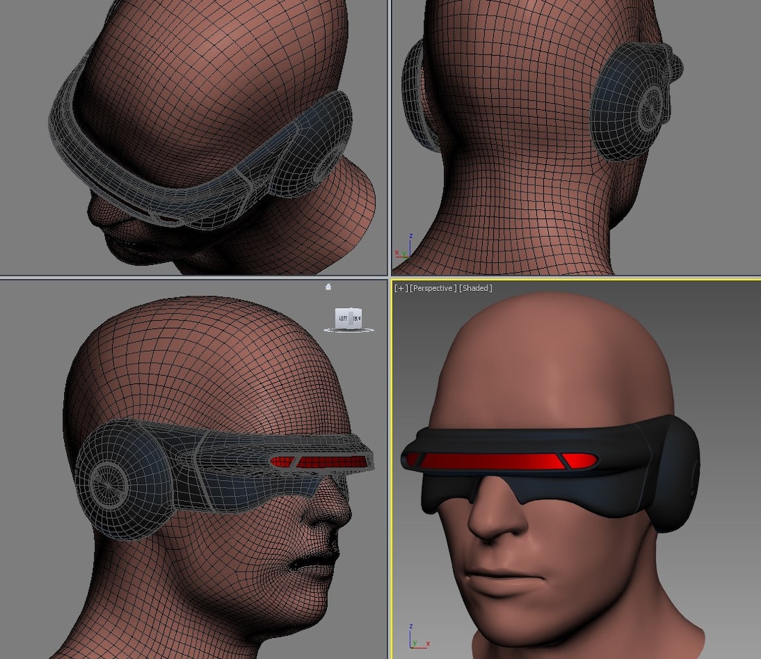 X-men Cyclops Laser Beam Visor Glasses for Cosplay STL - Etsy