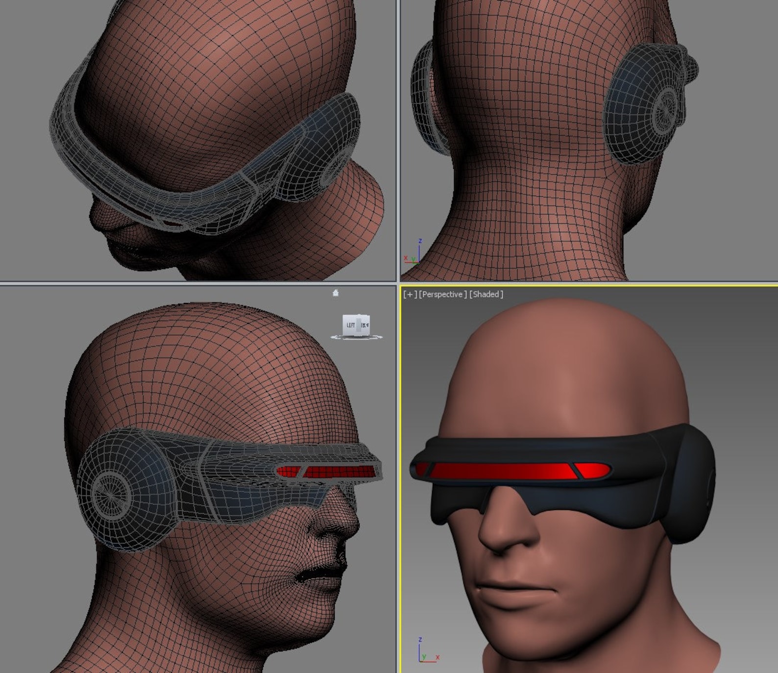 X-men Cyclops Laser Beam Visor Glasses for Cosplay STL - Etsy