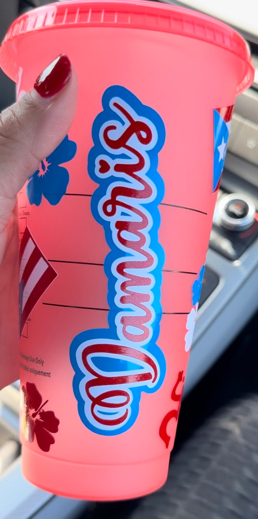 Puerto Rico Starbucks Cold Cup 24 Oz Cute Tumbler - Etsy