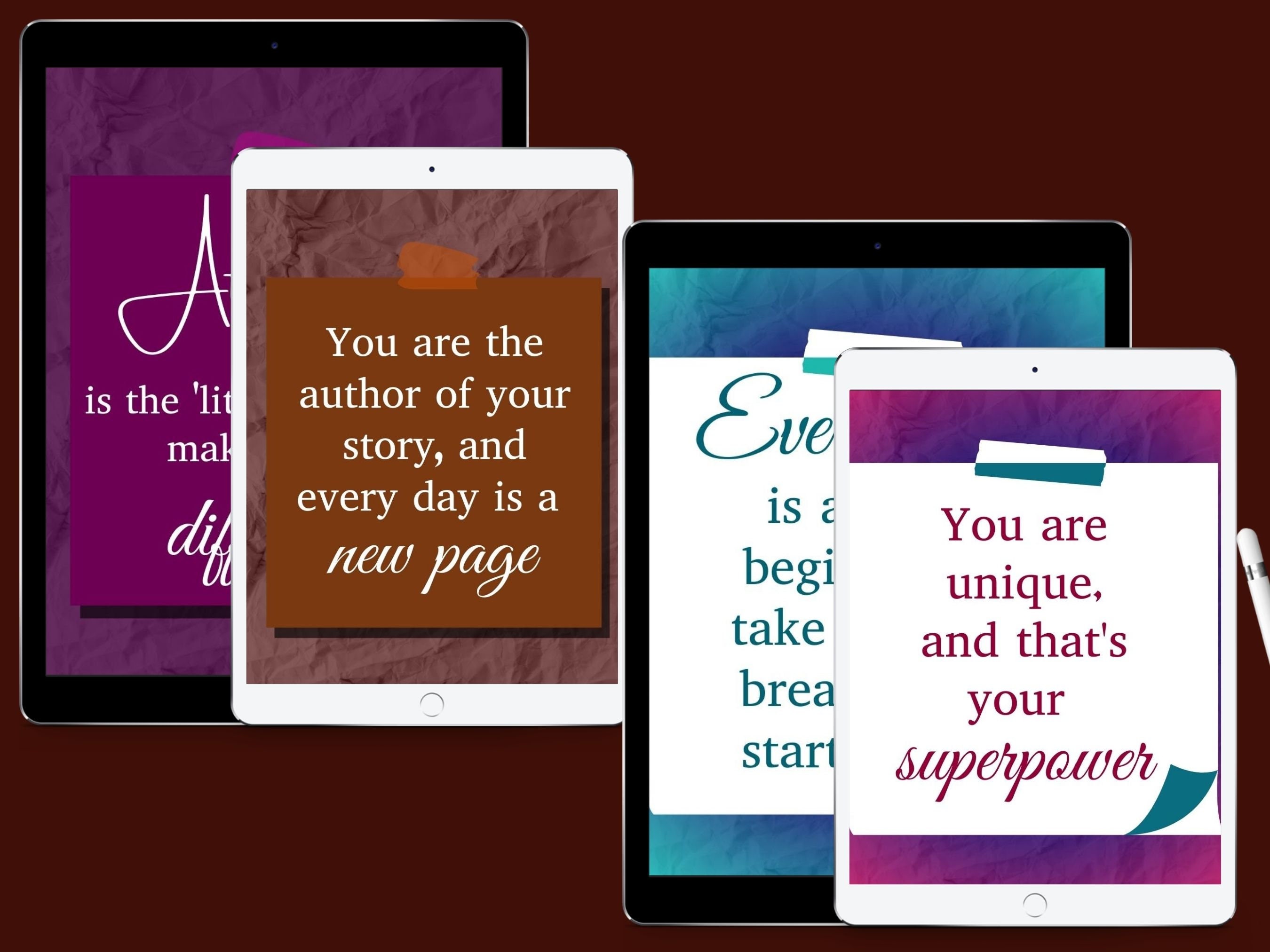 55 Motivational Quotes Editable Canva Template - Etsy