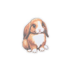 Mini Lop Rabbit Sticker Vinyl Laptop Sticker Decal - Etsy
