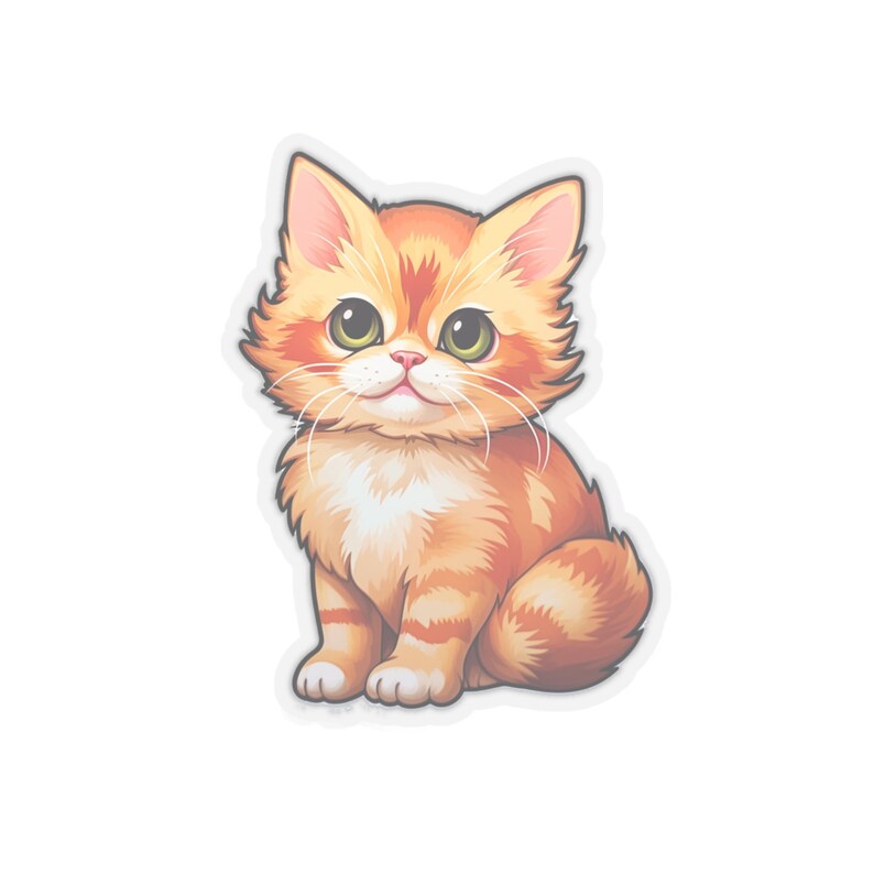 Cat Sticker Vinyl Laptop Sticker Decal - Etsy