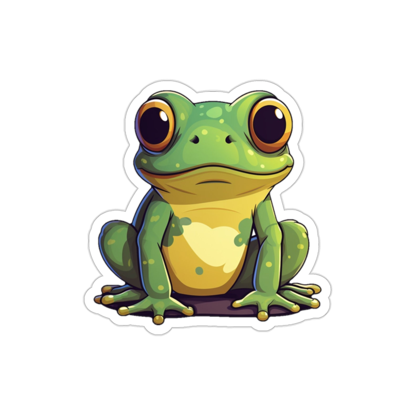 Frog Sticker Vinyl Laptop Sticker Decal - Etsy