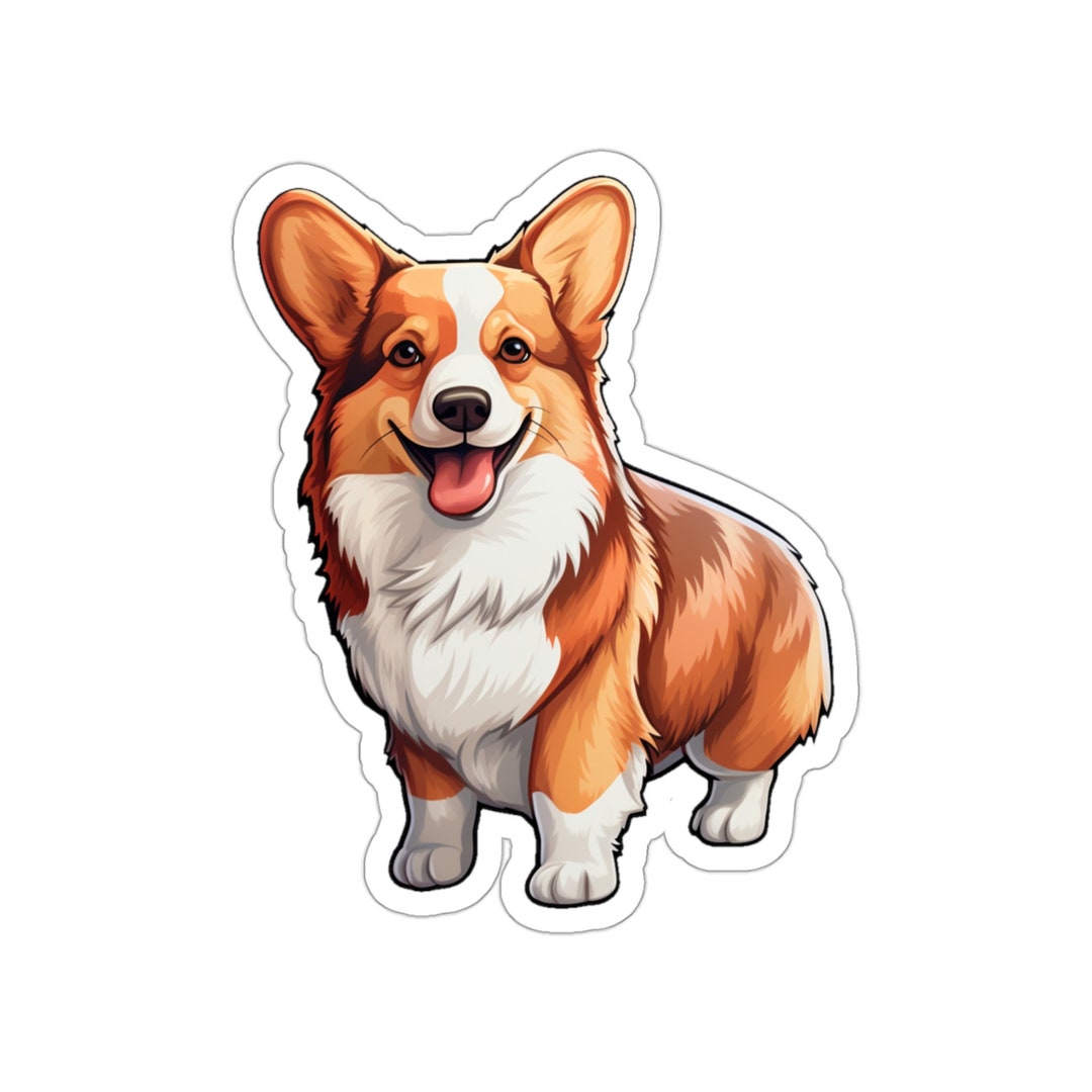Pembroke Welsh Corgi Sticker Vinyl Laptop Sticker Decal - Etsy