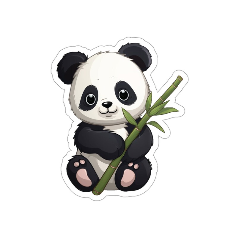 Panda Sticker Vinyl Laptop Sticker Decal - Etsy