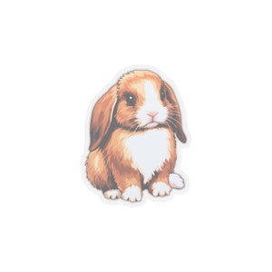 Mini Lop Rabbit Sticker Vinyl Laptop Sticker Decal - Etsy