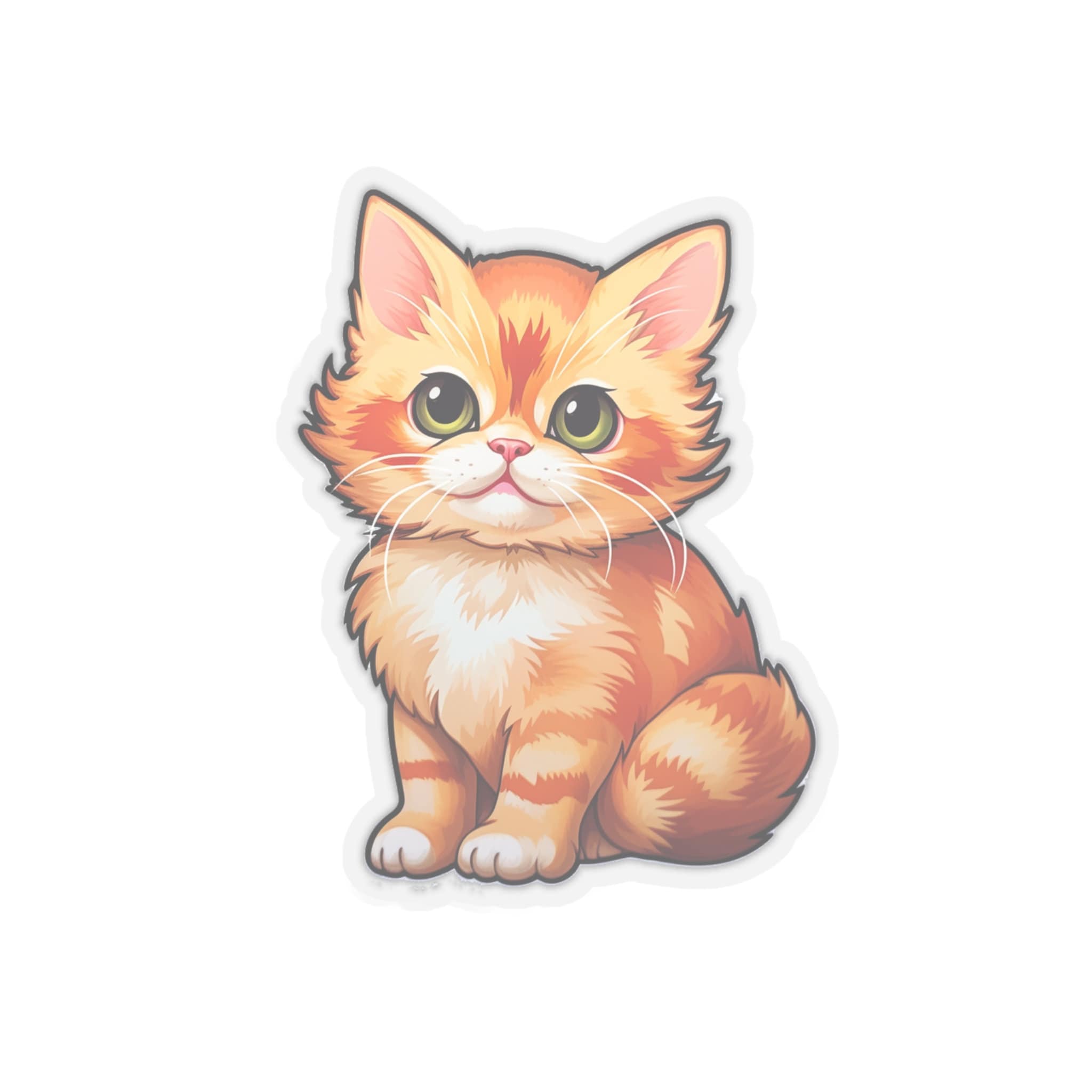 Cat Sticker Vinyl Laptop Sticker Decal - Etsy