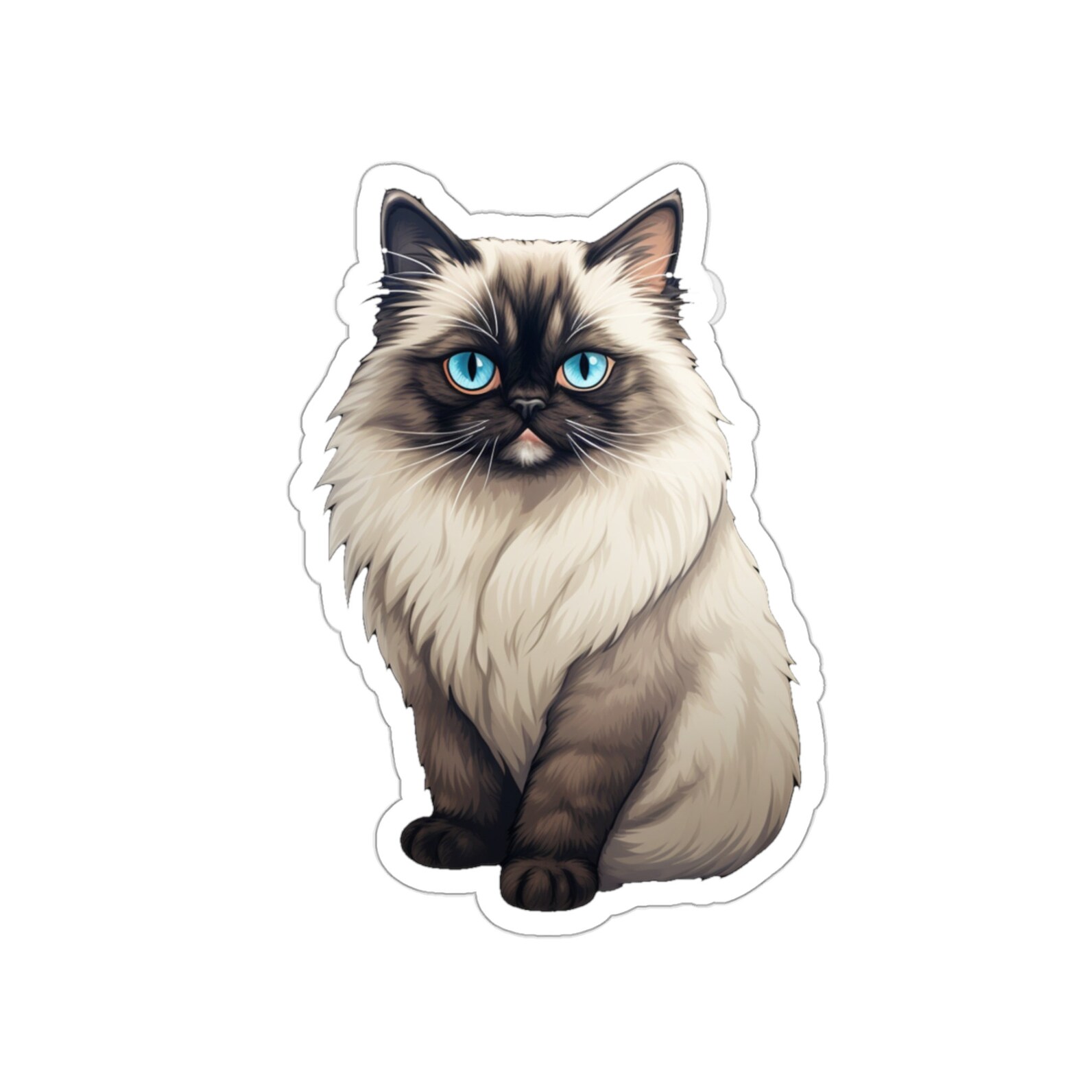 Himalayan Cat Sticker Vinyl Laptop Sticker Decal - Etsy