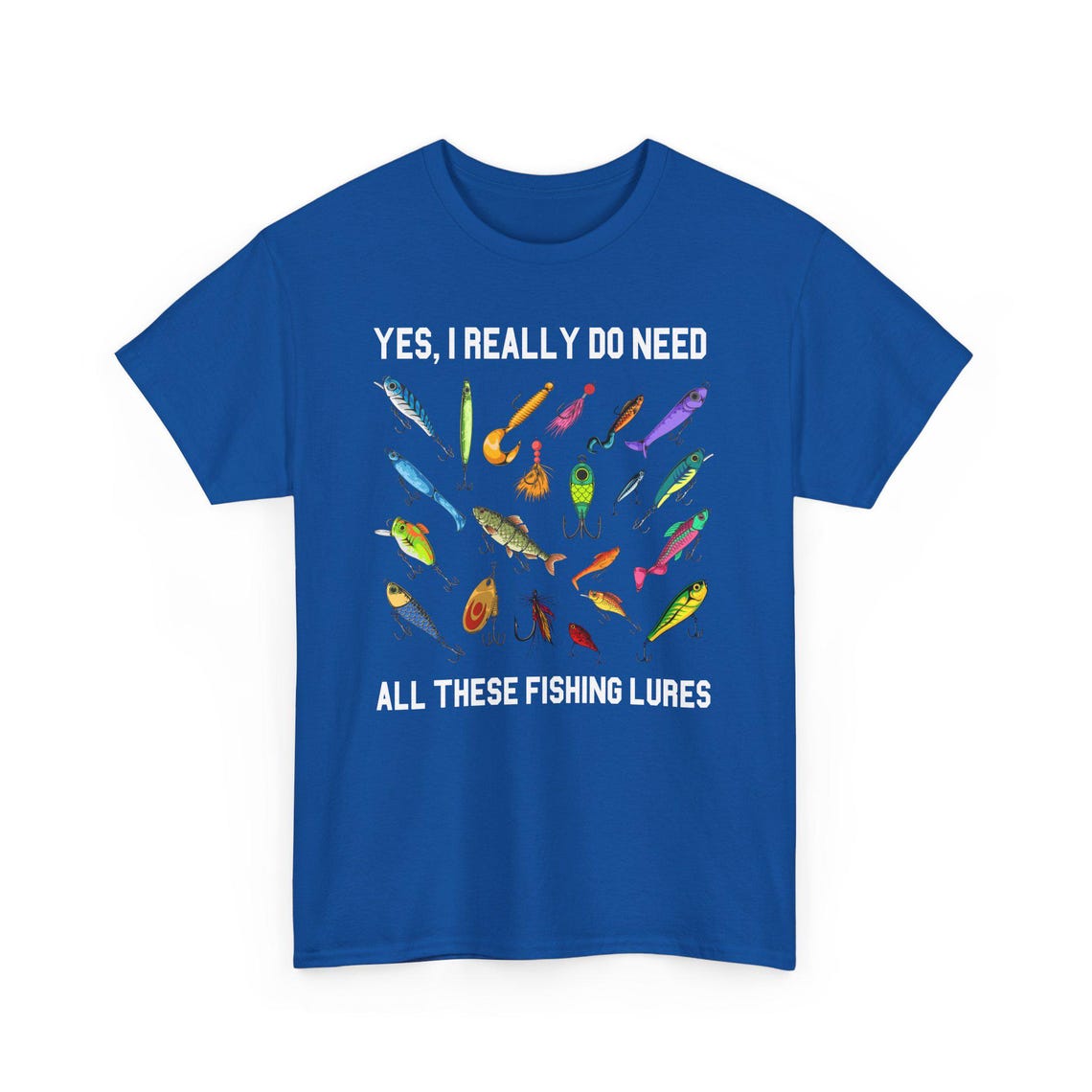 Funny Fishing Lures Graphic T-shirt: Fisherman Gift - Etsy