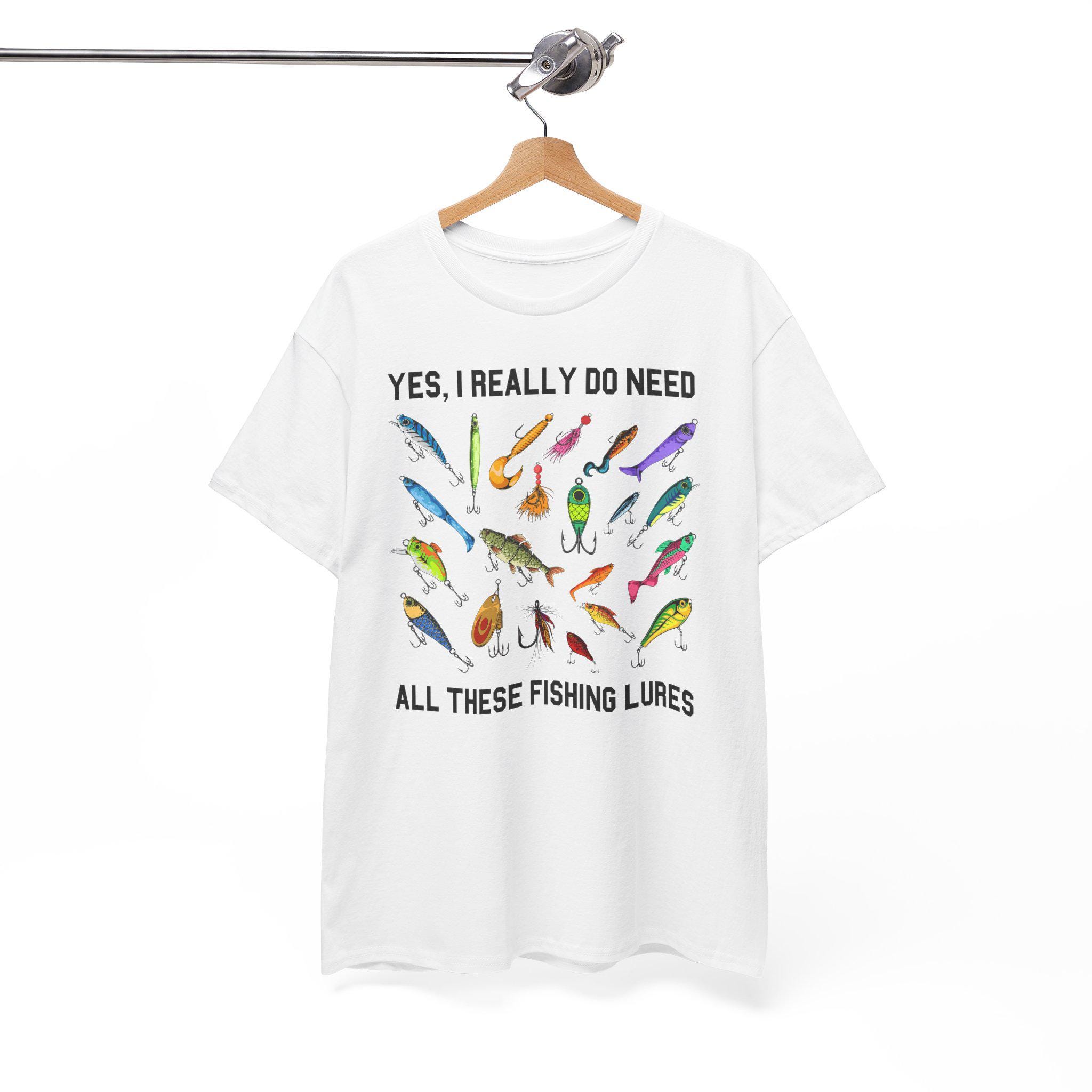 Funny Fishing Lures Graphic T-shirt: Fisherman Gift - Etsy