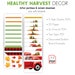 Healthy Harvest Fall Bulletin Board Kit, School Nurse Thanksgiving ...